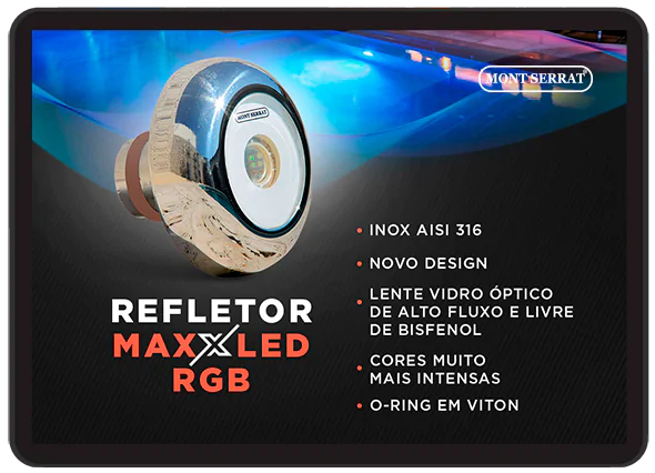 Refletor Maxx Led RGB - Mont Serrat Brasil